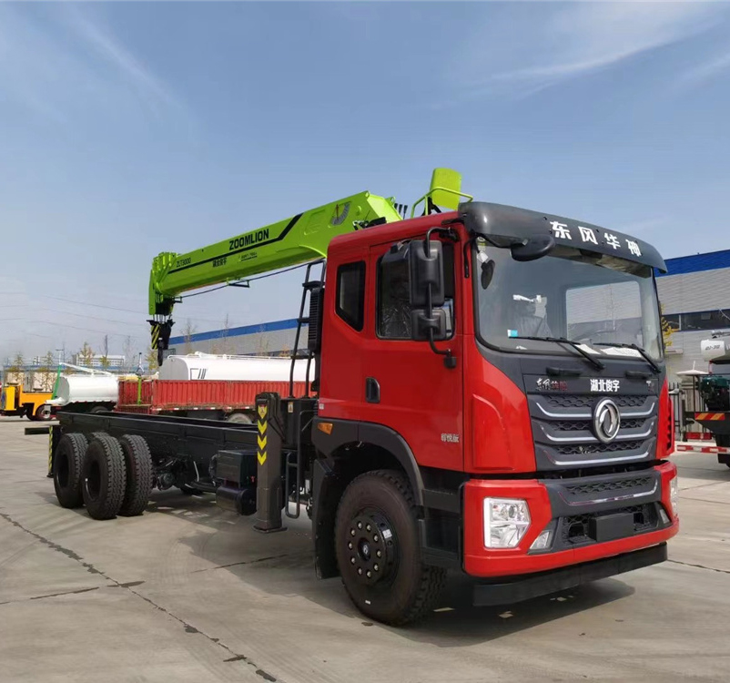 Dongfeng 6x4 left hand drive bending arm crane truck - JDFtruck